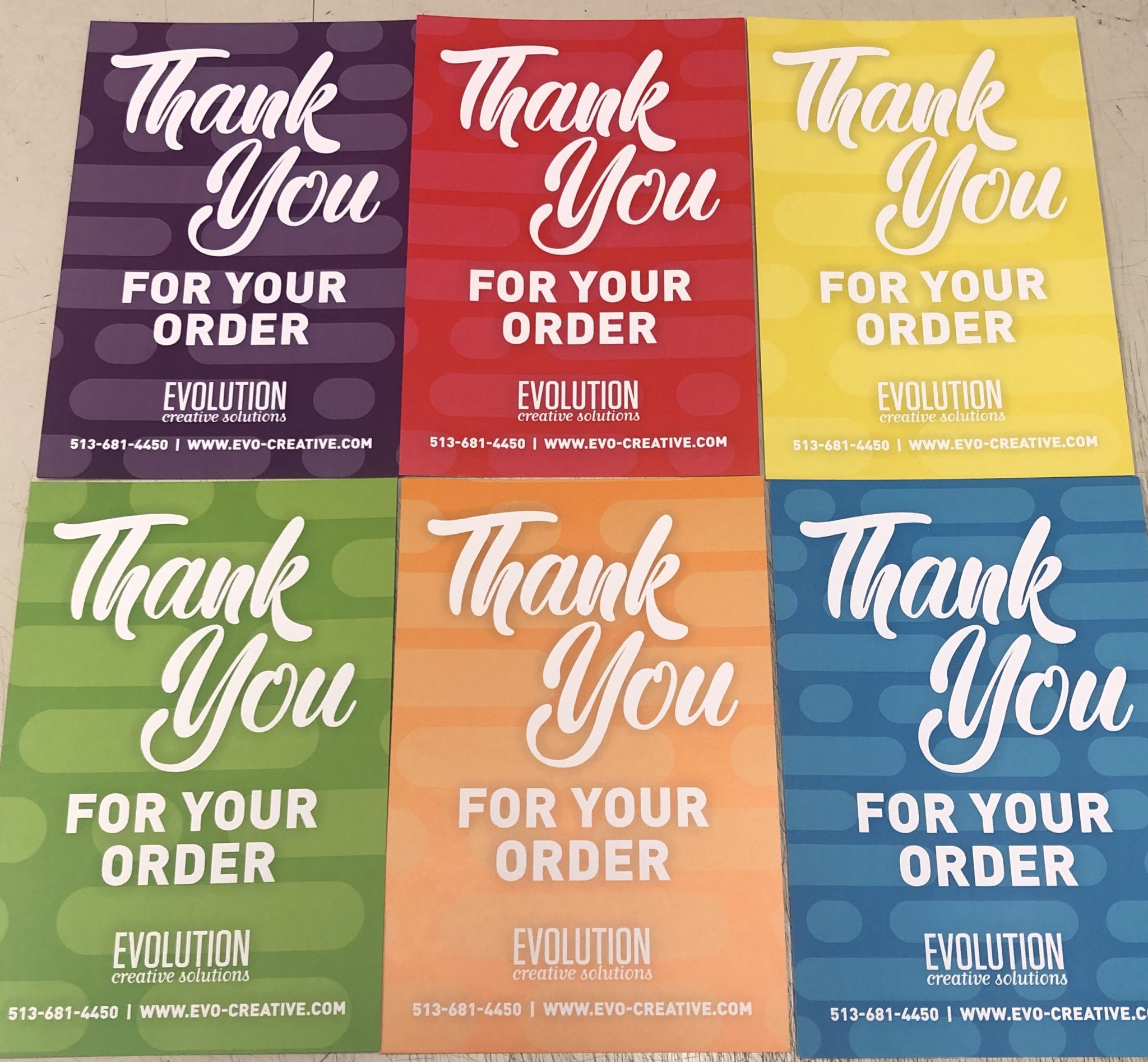 Thank You Cards – Evolution creative solutions