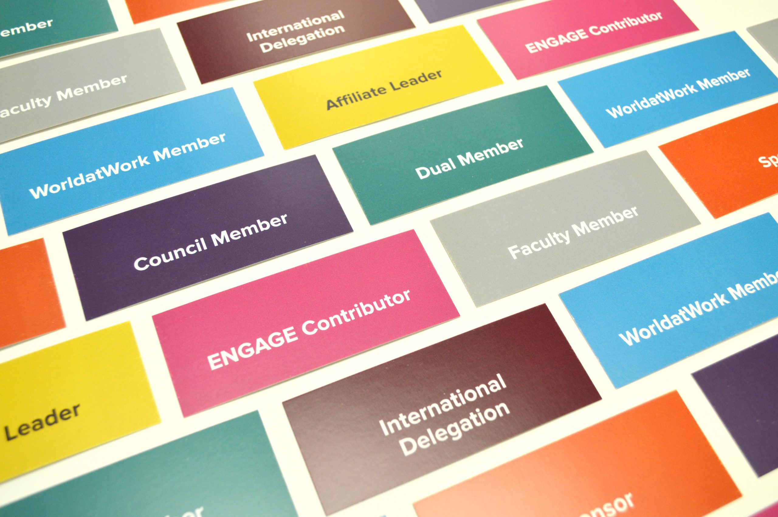 Badge extensions make for great introductions at your next big event ...
